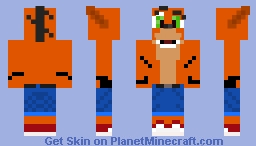 Crash Bandicoot Minecraft Skin