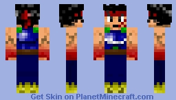 Bardock the Father of Goku Minecraft Skin