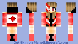 cute canadian girl Minecraft Skin