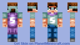 Captain Steve from SMG4's Ssenmodnar 7 Minecraft Skin