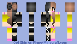 Half And Half Girl Minecraft Skin