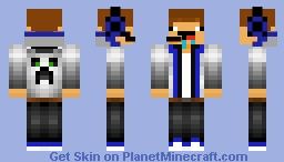 Blue Derpy Gamer Minecraft Skin