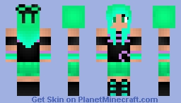 Rave girl Minecraft Skin