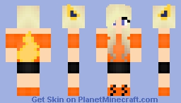 Flareon Girl Minecraft Skin