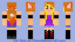 Fox Girl Minecraft Skin