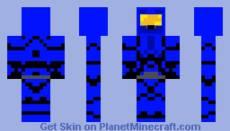 halo blue rules Minecraft Skin