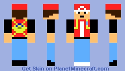 Pokémon Trainer: Red (OLD) Minecraft Skin