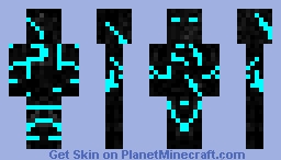 Neon Darkness (Blue) Minecraft Skin
