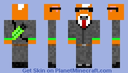 OrangeCow with Suit Minecraft Skin