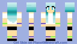 Shades of Teal Minecraft Skin