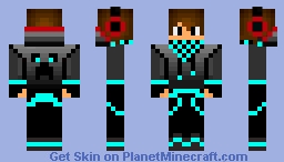Cyan Cool Boy Minecraft Skin