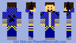 Blue Hoodie Skin Minecraft Skin