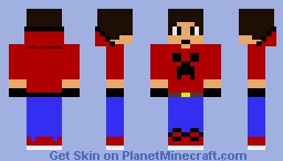 Red Creeper, Blue Jeans Minecraft Skin