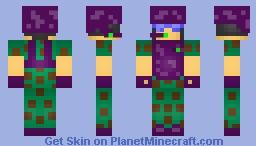 Solidier With Ender Armor ! Made by CaptainMzone Minecraft Skin