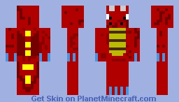 Red Dragon Minecraft Skin