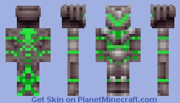 Knight Nether [Green] Minecraft Skin