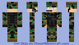 Woodland Marpat Soldier Minecraft Skin