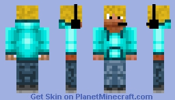 Blue Fire Demon Minecraft Skin