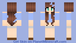 Girl with belly top! Minecraft Skin