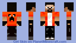 orange steve Minecraft Skin