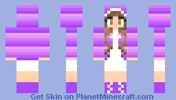 Colorful purple Minecraft Skin