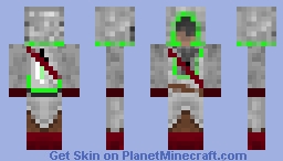 Assassins Creed- Neon Green Minecraft Skin