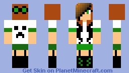Cute Creeper Girl Minecraft Skin