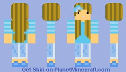 Blue Girl Minecraft Skin