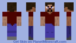 Angry Steve Minecraft Skin