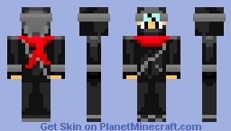 Red-Scarf Shinobi Minecraft Skin