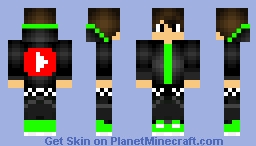 green youtuber Minecraft Skin