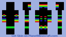 Rainbow Stig Minecraft Skin
