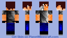 Half-Masked boy Minecraft Skin