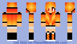 Lava Girl Minecraft Skin