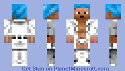 Blue Haired Rich-Man Minecraft Skin