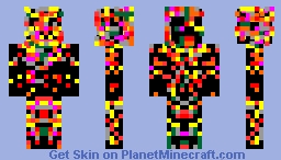 paint mess Minecraft Skin