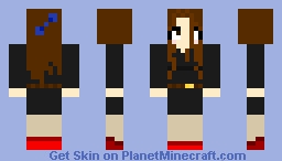 running for your life, with story Minecraft Skin