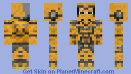 The Golden Knight Minecraft Skin
