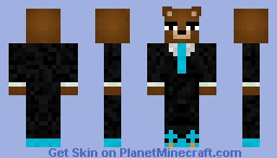 Grizzly Bear in a suit Minecraft Skin