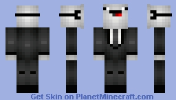 SlenderMan with derpy mask Minecraft Skin