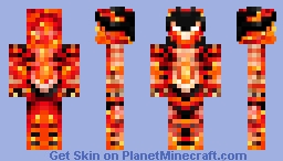 My Name Is Fire Monster Minecraft Skin