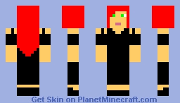 girl in a black dress Minecraft Skin