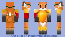 Warrior God Fox Minecraft Skin