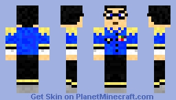 Blue Officer Uniform - Rank III Minecraft Skin