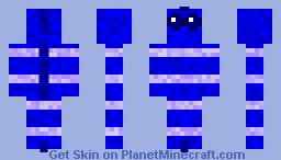 Blue Crown Fish Minecraft Skin