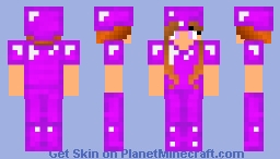 Purple Armor Girl Minecraft Skin
