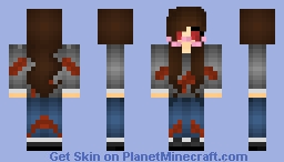 Puppet Girl Skin [With Mustache] Minecraft Skin