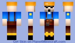 Blu Engineer Minecraft Skin