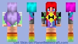 Block Party Girl *Mini Game Series* Minecraft Skin