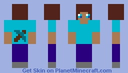 Simplified Steve Minecraft Skin